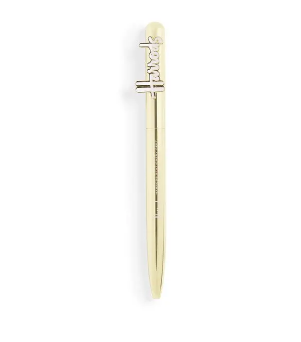 Harrods Logo Topper Ballpoint Pen - Gold