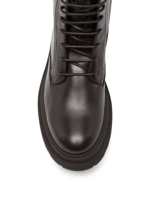 Brunello Cucinelli Leather Lace-up Boots