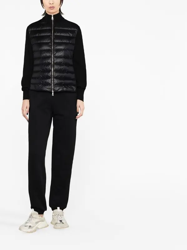 Moncler Wool And Nylon Padded Cardigan