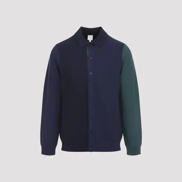Paul Smith Merino Wool Knit Shirt - Blue