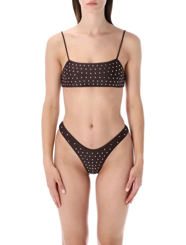 SWIM BY DI Embellished Mini Bikini - Brown