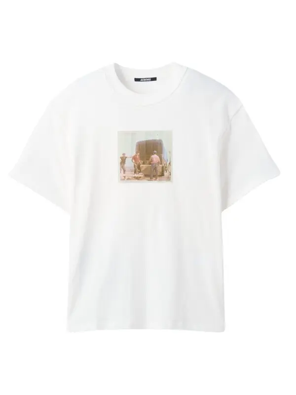 Jacquemus Vintage Print Boxy T-shirt For - Multicolor