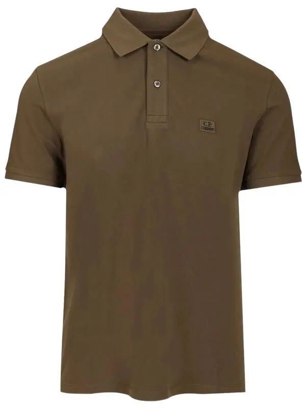 C.P. COMPANY C. P. Company Short Sleeve Polo Shirt - Brown