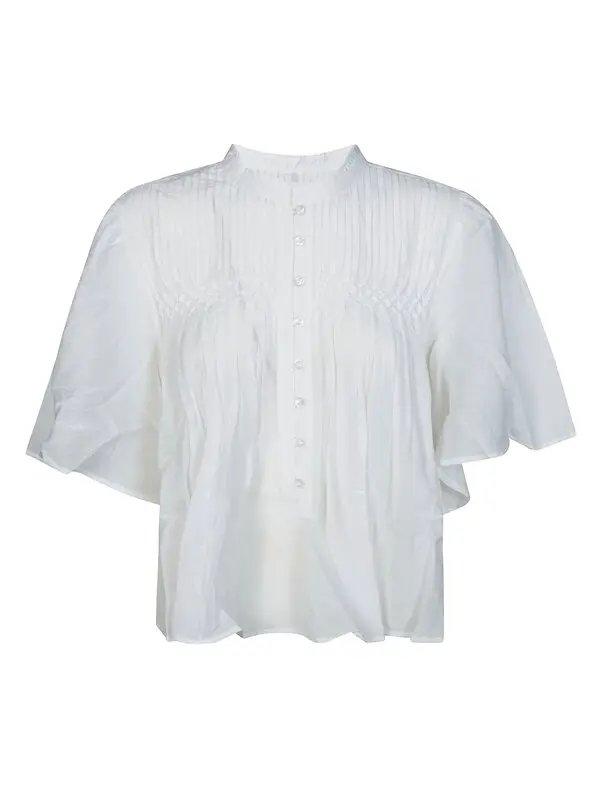 Isabel Marant Étoile Smocked Buttoned Top