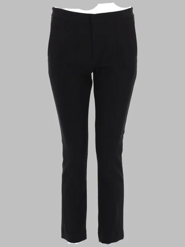 Vince Tailored Stretch Cotton-blend Trousers - Black