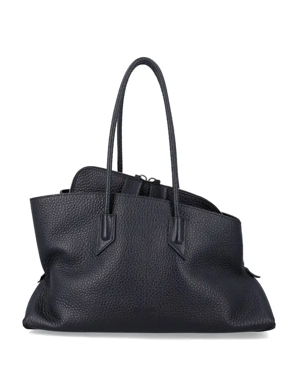 Attico The Paintseggiata Medium Tote Handbag - Nero
