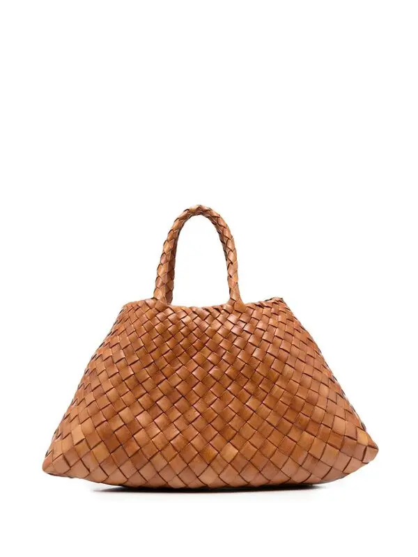 Dragon Diffusion Woven Leather Tote Bag - Marrone