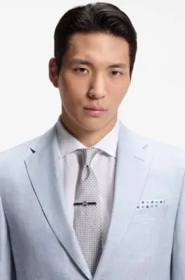 BOSS Two-piece Regular-fit Suit In Checked Fabric