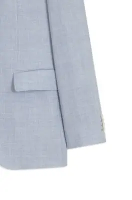 BOSS Two-piece Regular-fit Suit In Checked Fabric