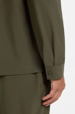 BOSS Relaxed-fit Shirt In Performance Stretch Ripstop