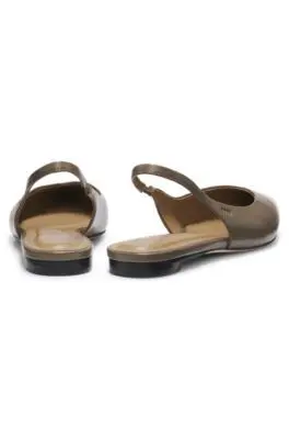 BOSS Leather Pumps With Slingback Strap