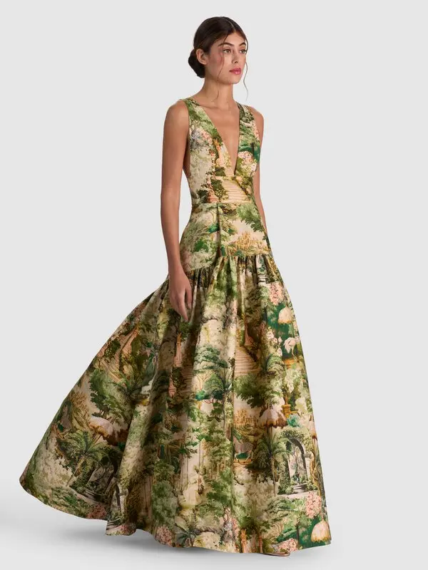alice and olivia lila maxi dress ALICE + OLIVIA Lila Structured Ballgown, Size 0