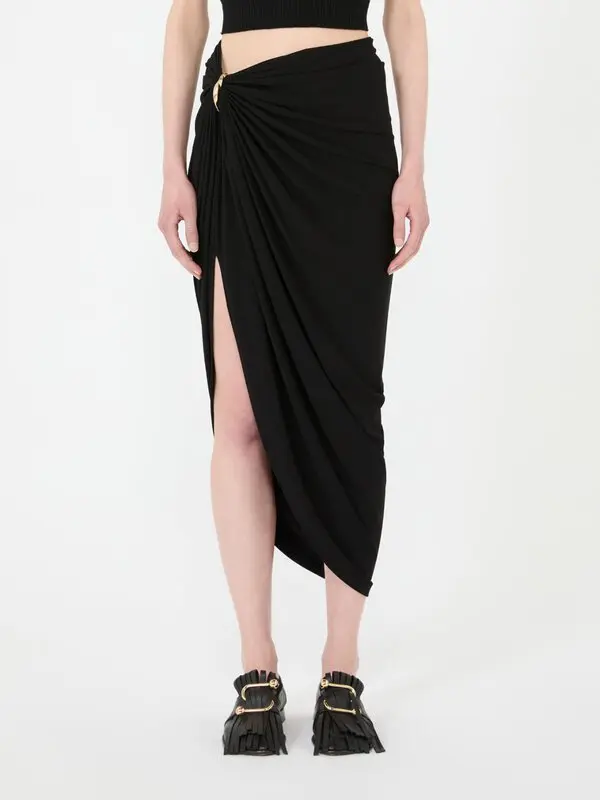 Max Mara Draped Viscose Skirt