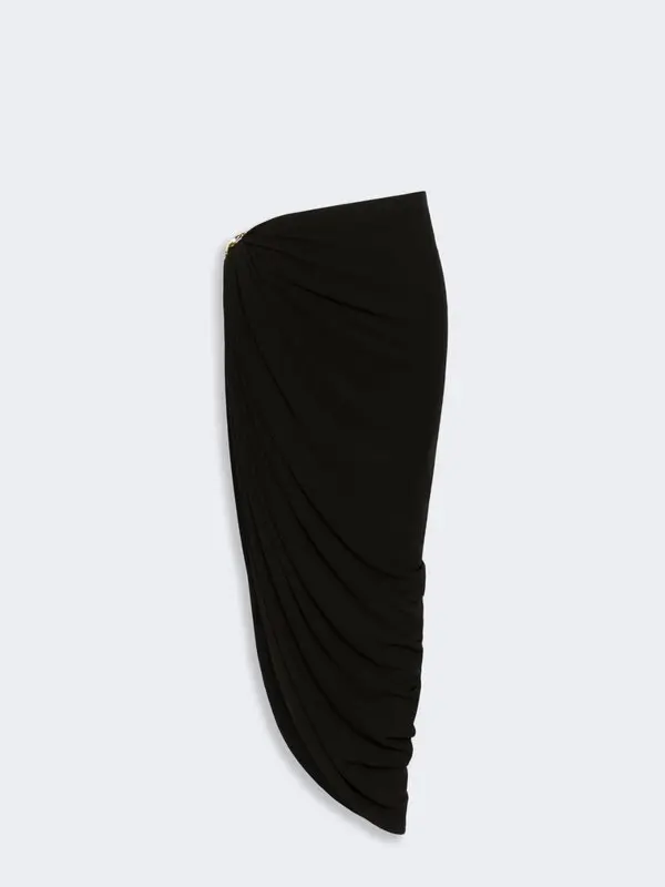 Max Mara Draped Viscose Skirt