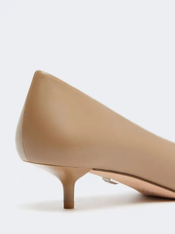 Max Mara Nappa Leather Low Court Shoes