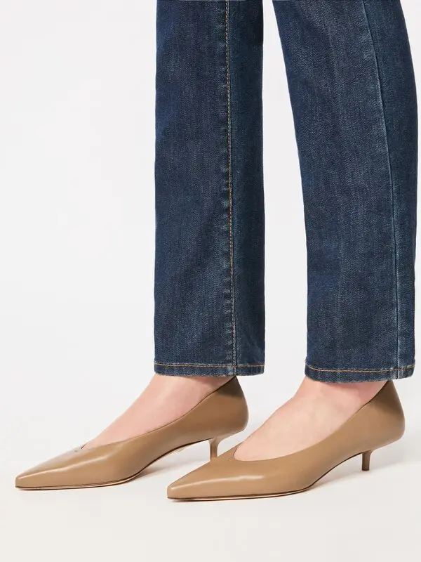Max Mara Nappa Leather Low Court Shoes