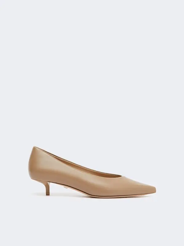Max Mara Nappa Leather Low Court Shoes
