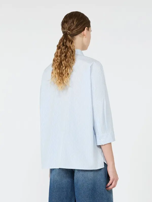 Max Mara Boxy Cotton Poplin Shirt