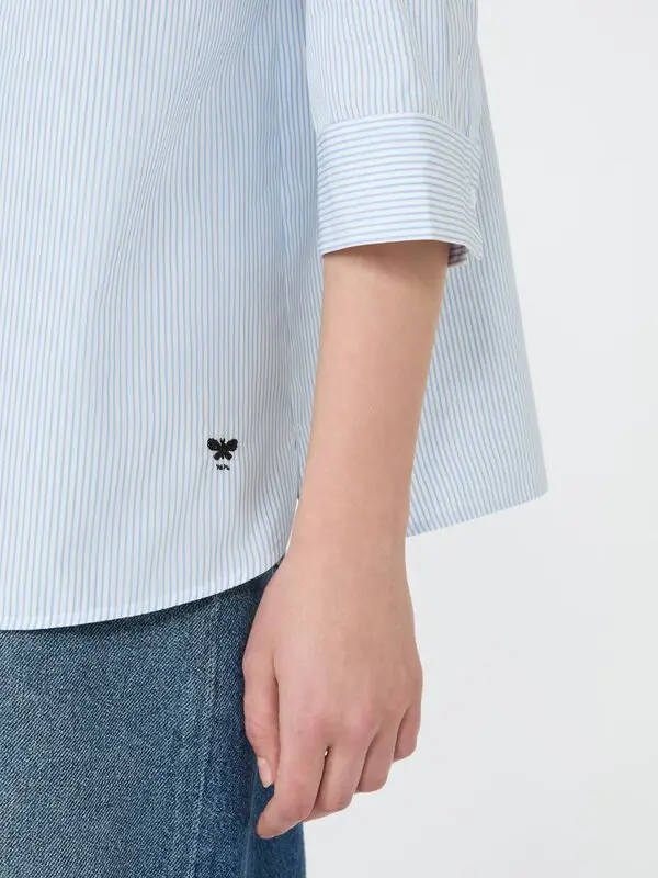 Max Mara Boxy Cotton Poplin Shirt