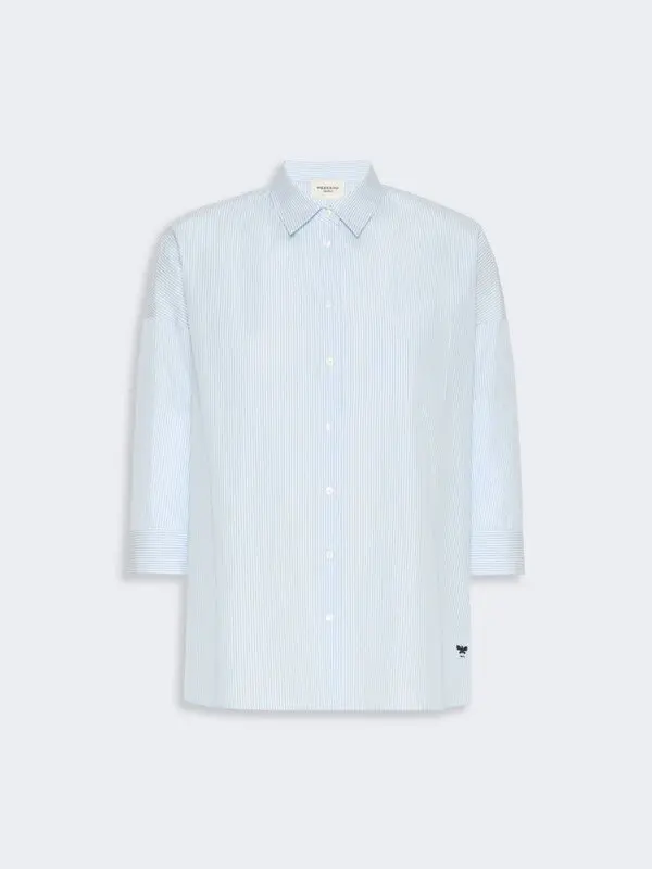 Max Mara Boxy Cotton Poplin Shirt