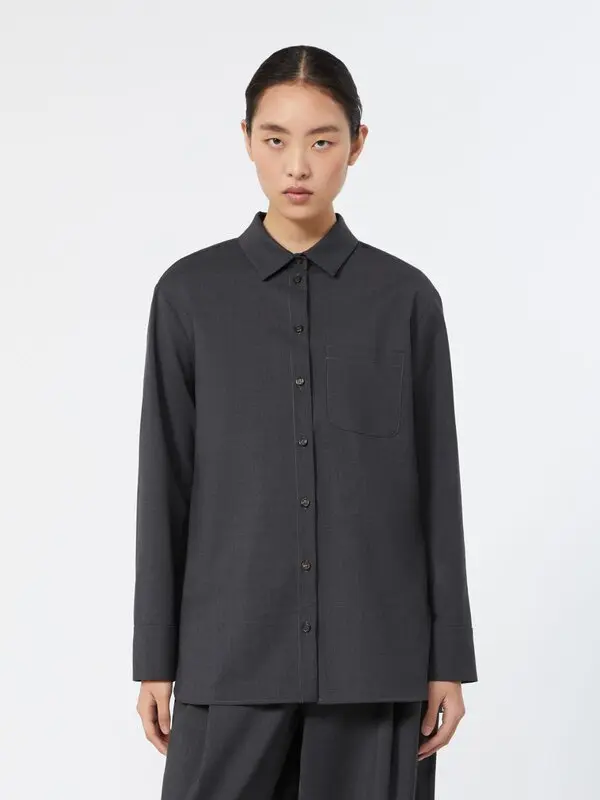 Max Mara Basic Woollen Cloth Shirt