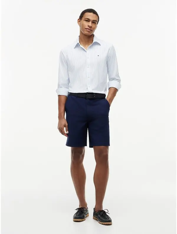 Tommy Hilfiger Regular Fit Stretch Cotton Club Shorts - Light Navy