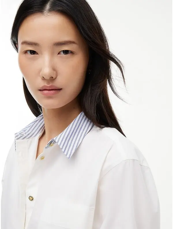 Tommy Hilfiger Gold-button Poplin Shirt