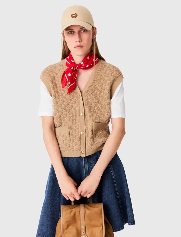 Maje 2-in-1 Effect Cardigan