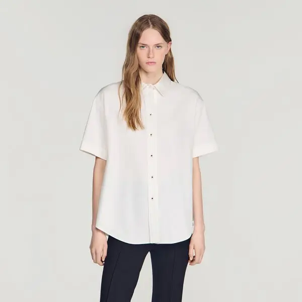 Sandro Pleated Back Shirt