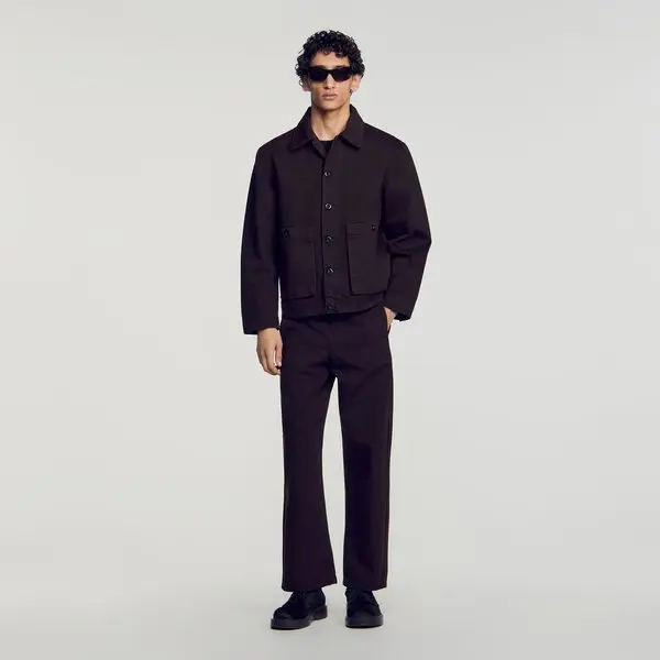 Sandro Denim Worker Jacket