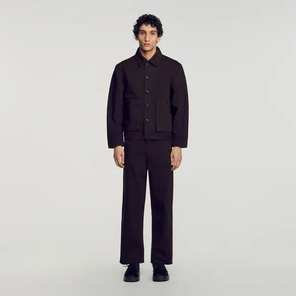 Sandro Denim Worker Jacket