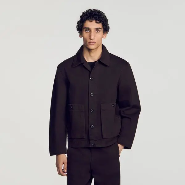 Sandro Denim Worker Jacket