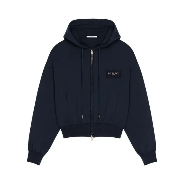 Givenchy Zip-up Hoodie - Blue