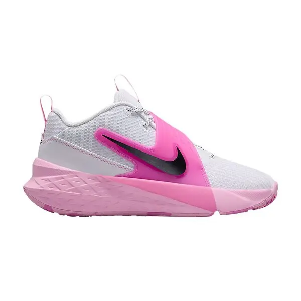 Nike Team Hustle D 12 Gs 'white Rise - Pink