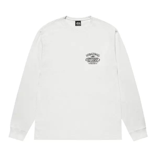 StÜssy Worldwide Pigment Dyed Long-sleeve Tee 'natural
