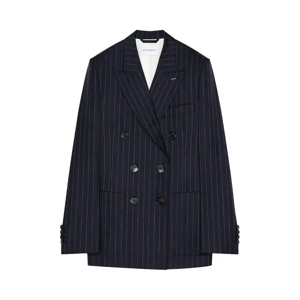 Givenchy Pockets Double Breasted Jacket 'dark Navy