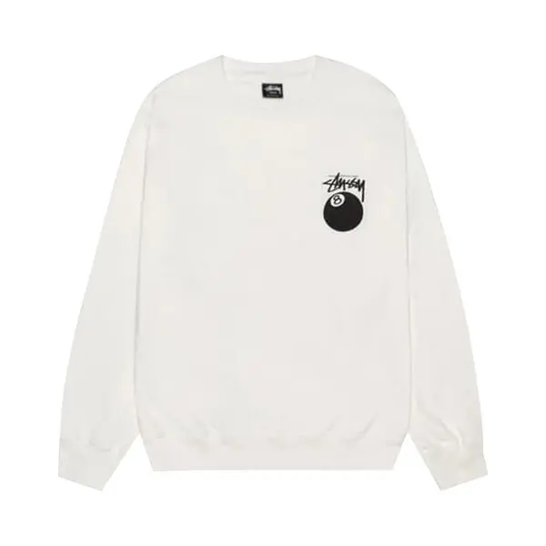 StÜssy 8 Ball Pigment Dyed Crew 'natural 2 - Tan