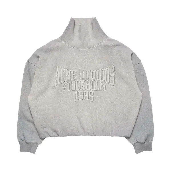 Acne Studios Fleece Sweatshirt With Logo Melange