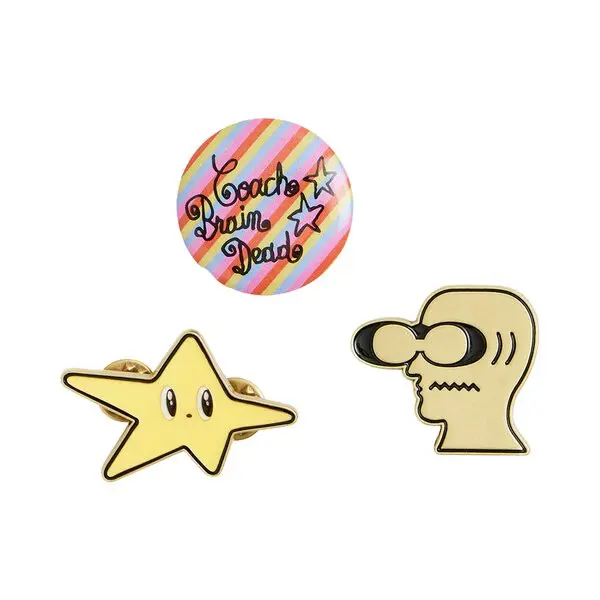 BRAIN DEAD X Coach Enamel Pin And Button Set 2 - Multicolor