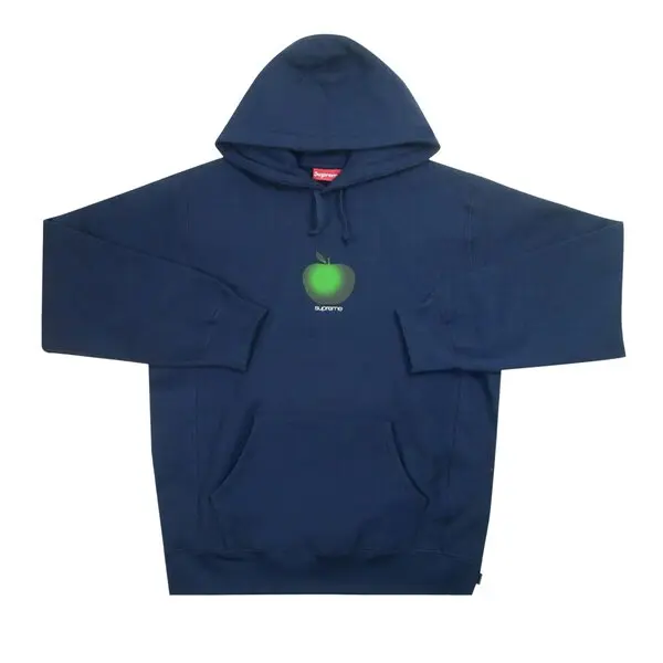 Supreme Apple Hooded Sweatshirt 'navy