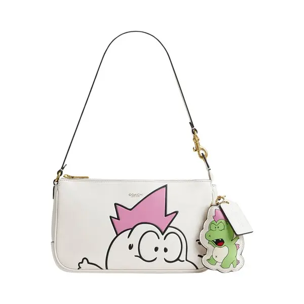 BRAIN DEAD X Coach Darby Dino Print Plaza Bag With Charm 'chalk Multicolor - Black
