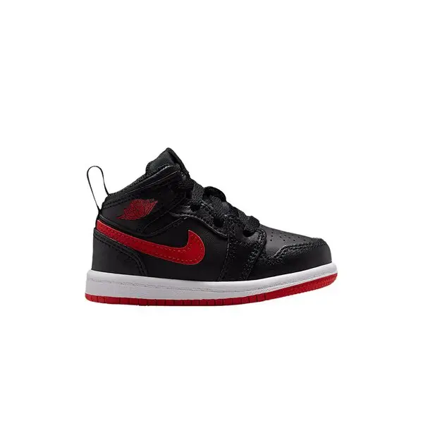 JORDAN 1 Mid Td White University Red - Black