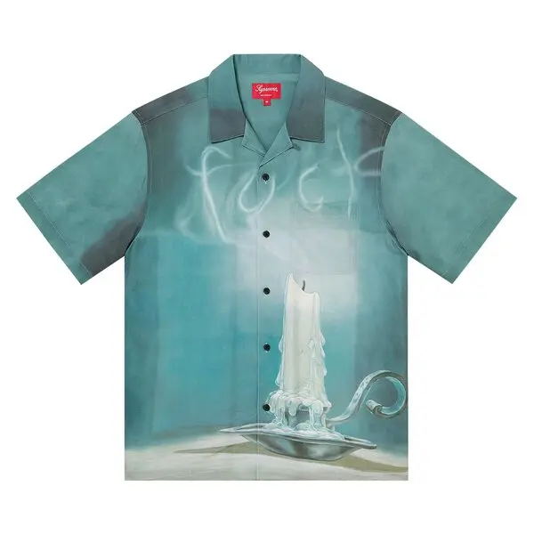 Supreme Fuck Rayon Short-sleeve Shirt 'fuck - Blue