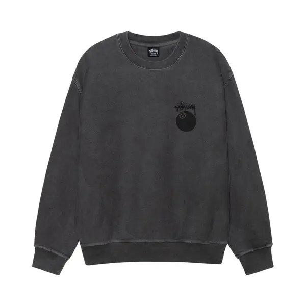 StÜssy 8 Ball Pigment Dyed Crew 2 - Black