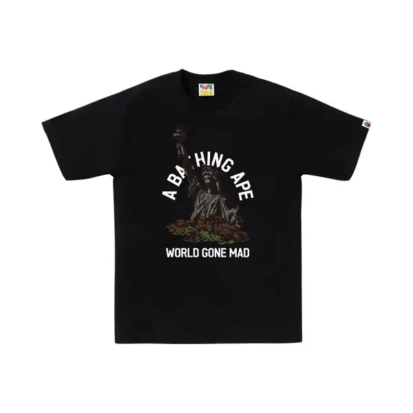A BATHING APE Statue Of Liberty Tee - Black