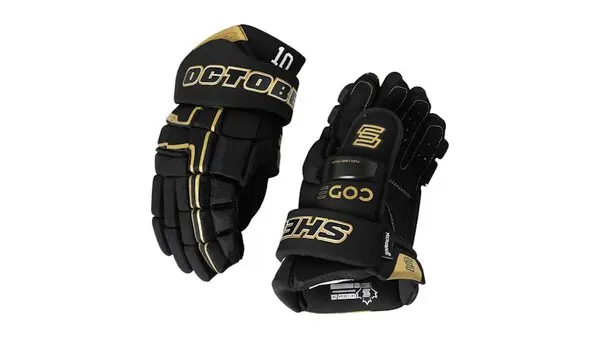 OVO X Sherwood Code Encrypt Hockey Gloves - Black