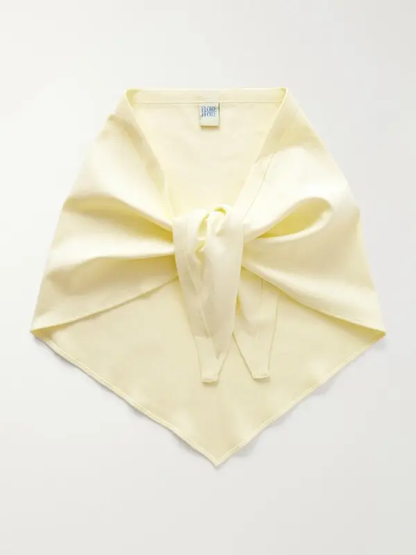 FLORE FLORE Flore Organic Cotton-jersey Scarf - Yellow