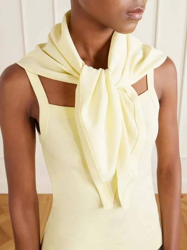 FLORE FLORE Flore Organic Cotton-jersey Scarf - Yellow