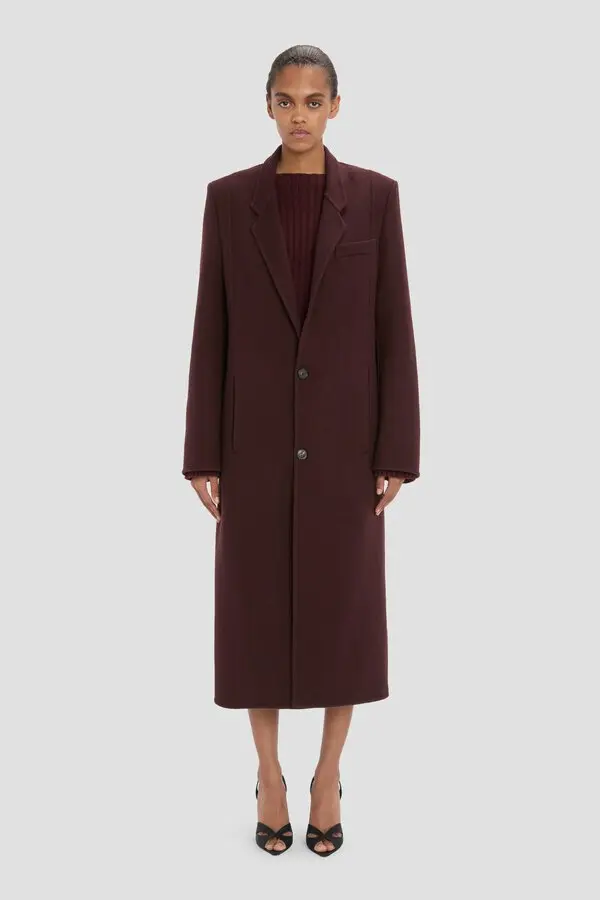 Victoria Beckham Tailored Coat - Acai