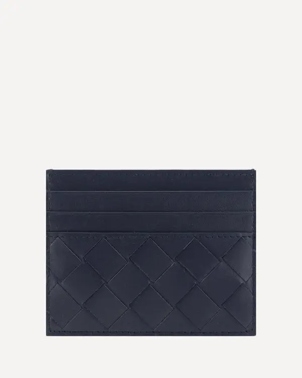 Bottega Veneta Leather Card Holder - Brown